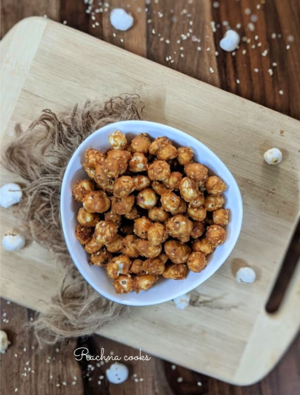 Gur Makhana | Caramel Lotus Seed | Caramel Makhana - Rachna cooks